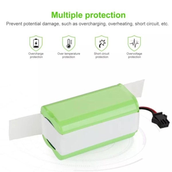 Quality 14.8V 3000mAh 18650 Lithium Ion Battery Pack with 800 Cycle Life for Sweepers and Electronics for sale