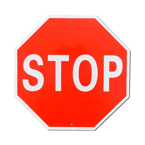 Quality Traffic Signs Reflective Warning Sign Stop Signboard 30*30cm Aluminum for Road Safety for sale