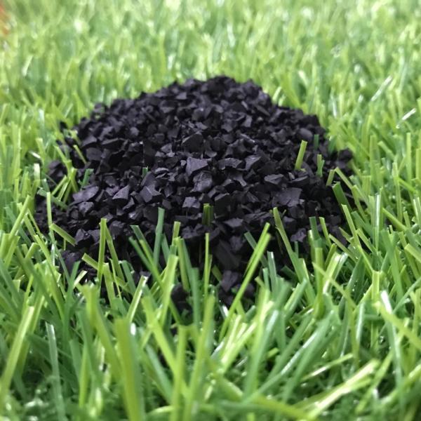 Quality 1mm - 4mm SBR Rubber Granules Purple / White Rubber Pellets For Artificial Grass for sale