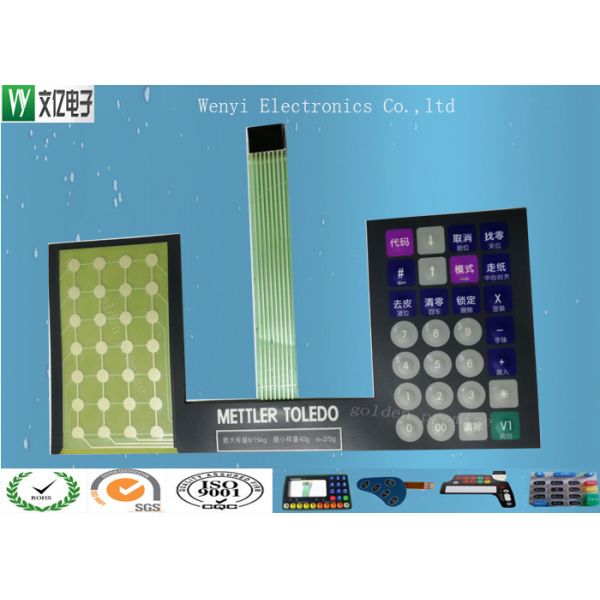Quality Round Key FPC Membrane Switch , Push Button FPC Membrane Switch For Electronic Scale for sale