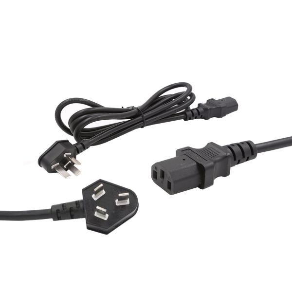 Quality Fire Retardant Three Plug 10A 1000mm Medical Power Cable for sale