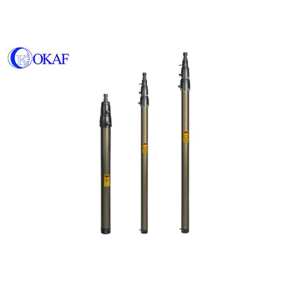 Quality 2-6m Lock Mobile Pneumatic Telescoping Pole Mast Ground / Vehicle Mounted for sale