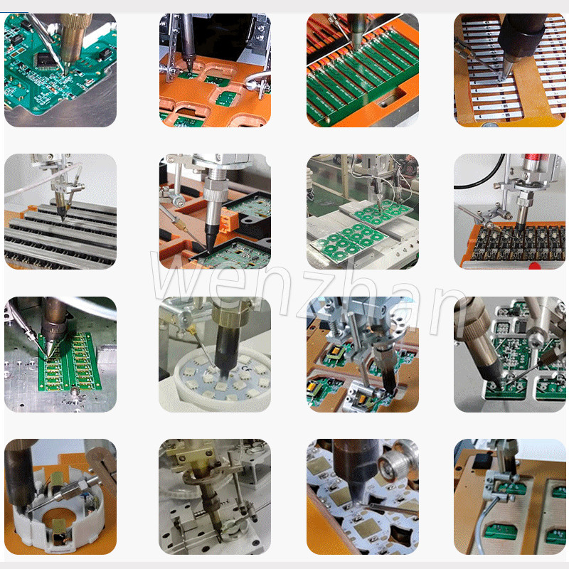 Quality Dual Head 5 Axis Desktop Robotic Iron Station Solder PCB Soldering Machine With for sale
