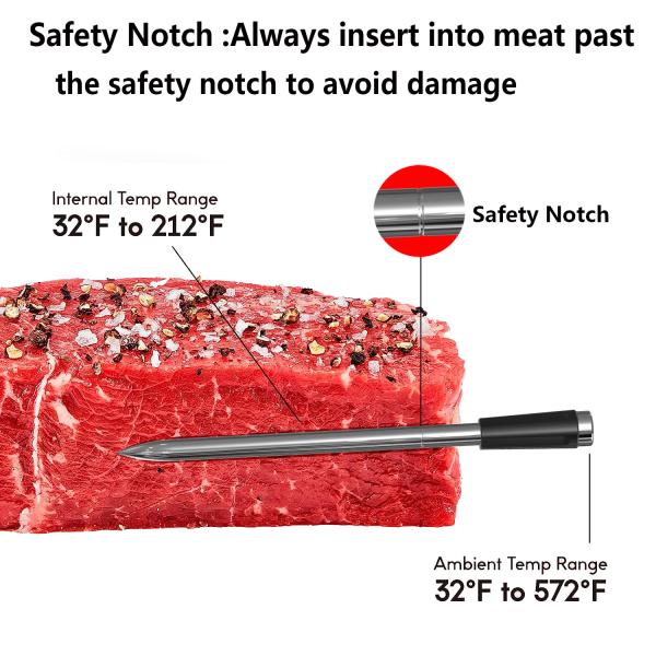 Quality Premium Bluetooth Digital Wireless Grill Bbq Thermometer Smart Waterproof for sale