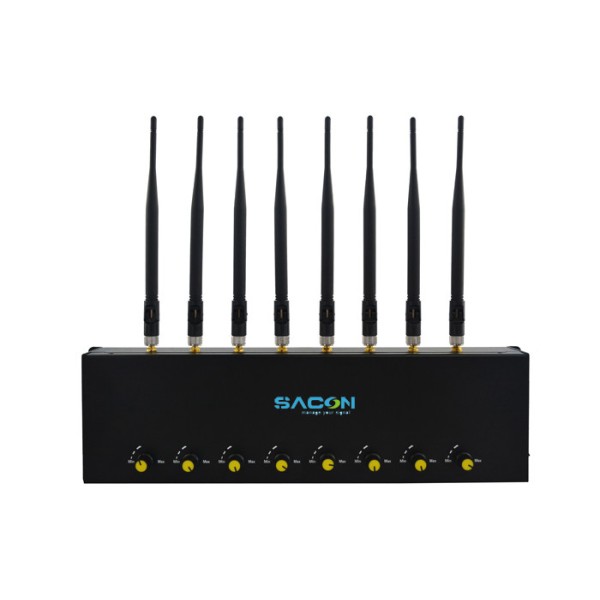 Quality 8 Antennas 20W Adjustable Output Signal Jammer Cell Phone Blocker for 3G 4G WiFi GPS for sale