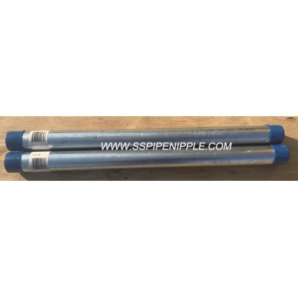 Quality Ready Cut Sch40 1 X18 Astm A53 Hot Galvanized Pipe Nipple NPT for sale