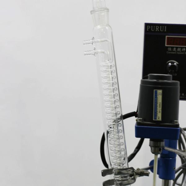 Quality Essential Oil Extraction Jacketed Glass Reactor Vessel Single Layer Wide Temp for sale