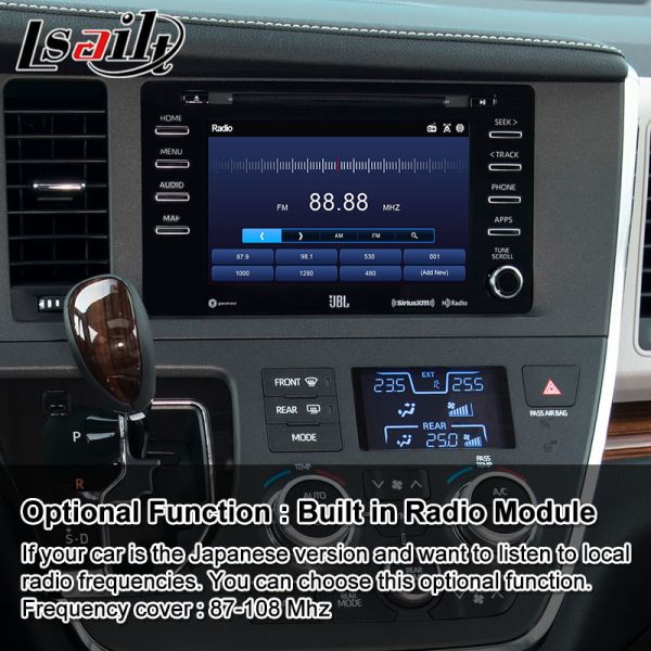 Quality Lsailt Android GPS Navigation Multimedia Interface for 2018-2020 Toyota Sienna for sale
