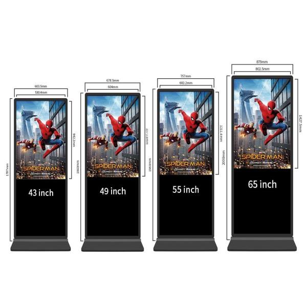 Quality Windows I3 Self Service Touch Screen Kiosks 49 Inch Advertising Media Player for sale