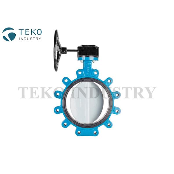 Quality 48 Inch Wafer Lug Butterfly Valve With Pneumatic Actuator Ductile Iron For WOG for sale