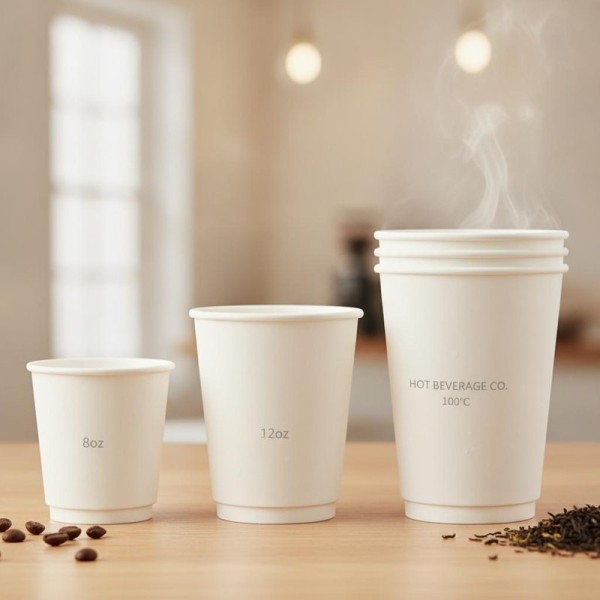 Quality Food Grade Double PE Coated Paper Cup Heat Resistant 100C Hot Coffee Tea 8oz 10oz 12oz 16oz for sale