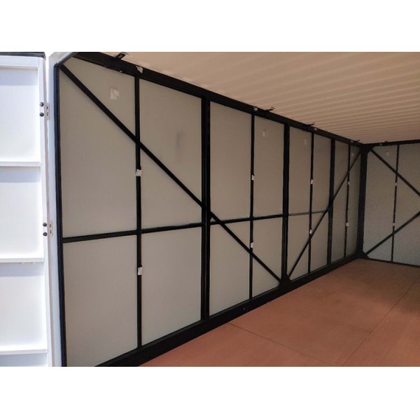 Quality Galvanized 3m 4m 6m 20ft Flat Pack Mobile Storage Portable Foldable Self Storage for sale