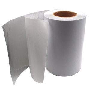 Quality TG3035 Model Adhesive Labelstock 25um White PET 100G White Glassine Liner for sale