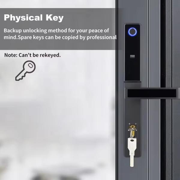 Quality TTlock Electronic Hotel Door Locks Bluetooth Fingerprint Wifi Door Lock for sale