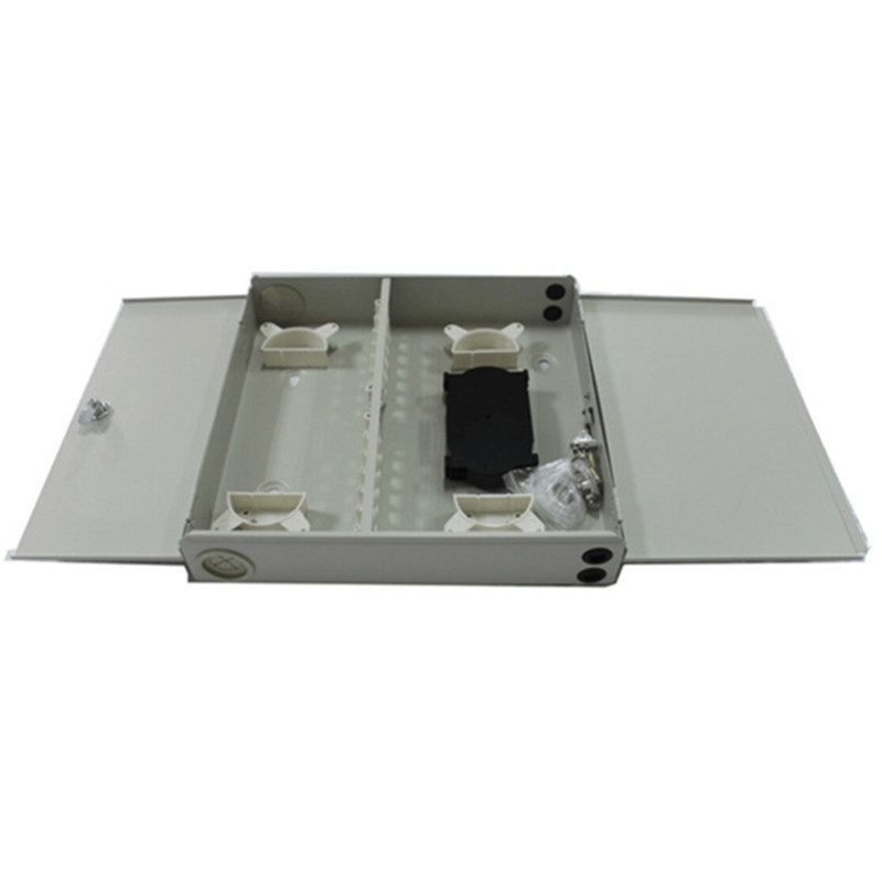 Quality FTTH Wall Mount Fiber Optic Patch Panel 48core FC / LC / SC / ST for sale