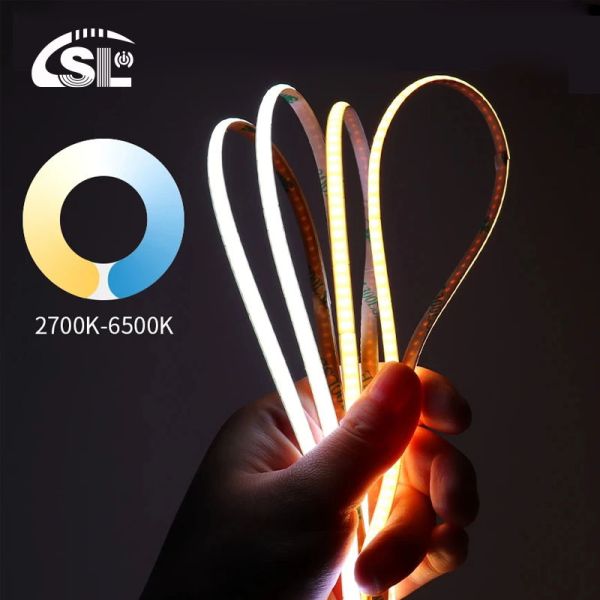 Quality SL- COB-03208DB 8mm PCB Width 180 Degree Viewing Angle Blue LED Light Strip for sale