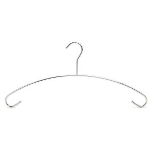 Quality Polished Ultra Thin 17.6x8.0x0.22" Chrome Wire Hangers for sale