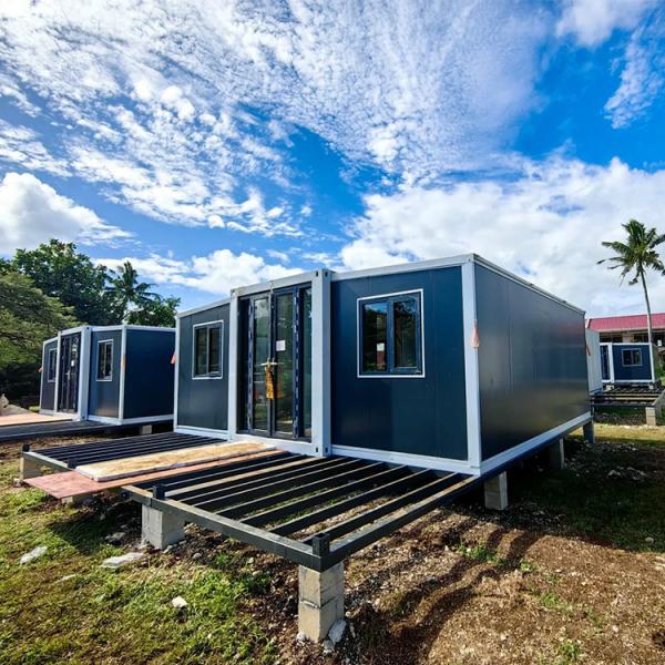Quality Wind Load 50m/S Prefab Shipping Container House With PVC Sliding Window And 150 for sale