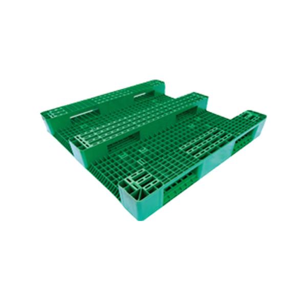 Quality Green 4 Way Heavy Duty Plastic Pallet Warehouse Use Nestable for sale