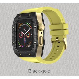 Quality Silicone Rubber Strap Carbon Fibre Apple Watch Case Luxury Heat Resistant for sale