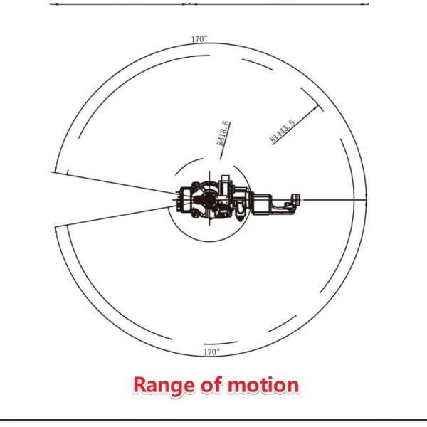 Quality GBS6-C1400X Welding Robot 1400MM Moving Radius 0.05mm Repeatability Accuracy and for sale