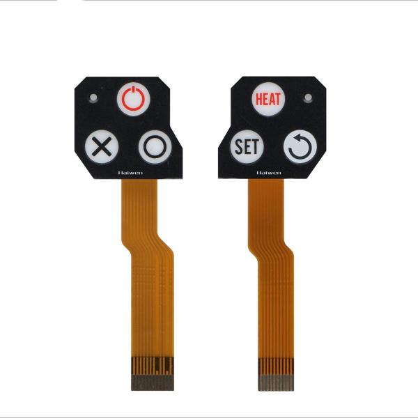 Quality Customized Push Button FPC Membrane Switch Waterproof With LED for sale