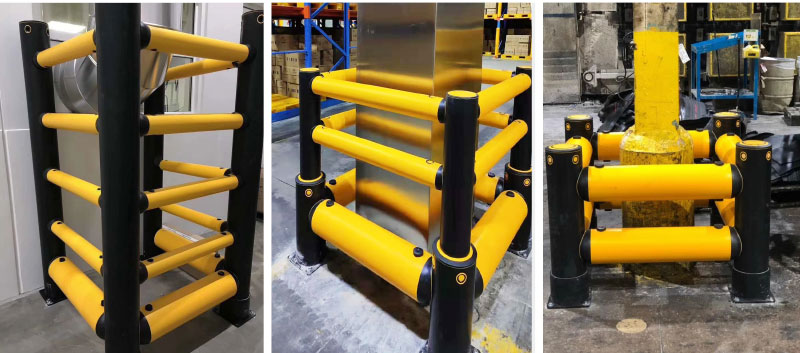 Building Post Safety Barrier Polygon Anti-Collision Guardrails Warehouse Safety Barrier