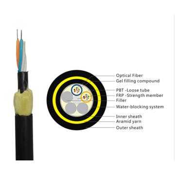 Quality Aramid Yarn ADSS Fiber Optic Cable for sale