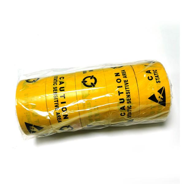 Quality SGS 50mmx22m ESD Protected Area Self Adhesive Warning Tape for sale
