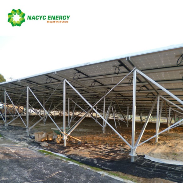 Quality Anodized Aluminum Solar Ground Mount Solar Racking Systems Solar Panel Mounting for sale