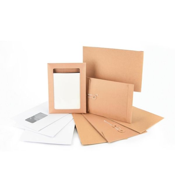 Quality 120gsm Kraft Paper Pocket Style Gusset Envelope for Express Packing Convenience for sale