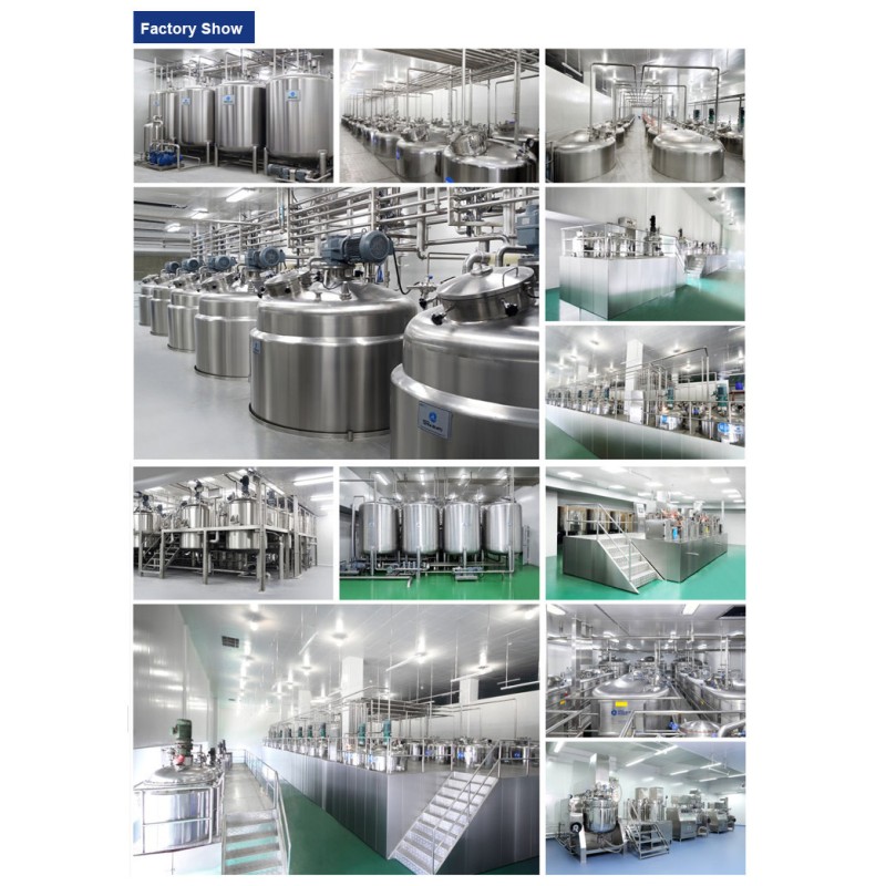 High-Shear Stainless Steel Vacuum Emulsifier Mixer Milling Pump for Shampoo Liquid Soap Cosmetic Creams Efficient Tripling