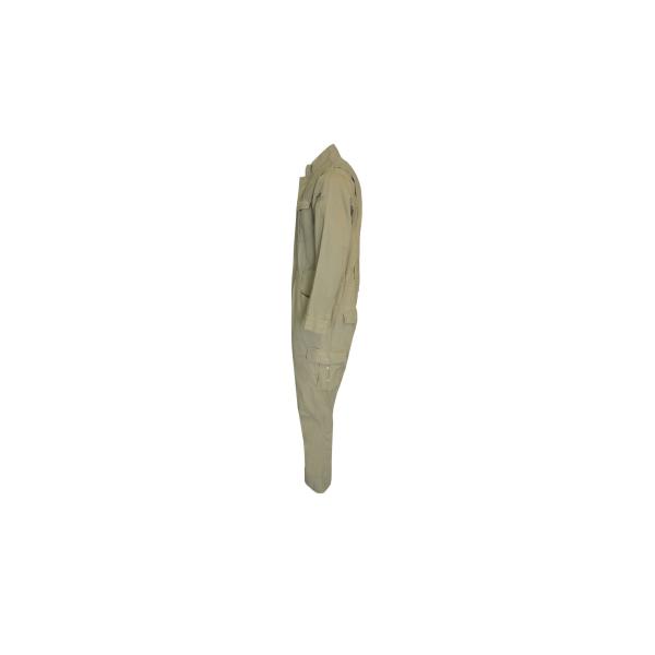 Quality 240GSM Twill 2/1 Multi Pockets Khaki Work Coverall Anti Stain Anti Static for sale