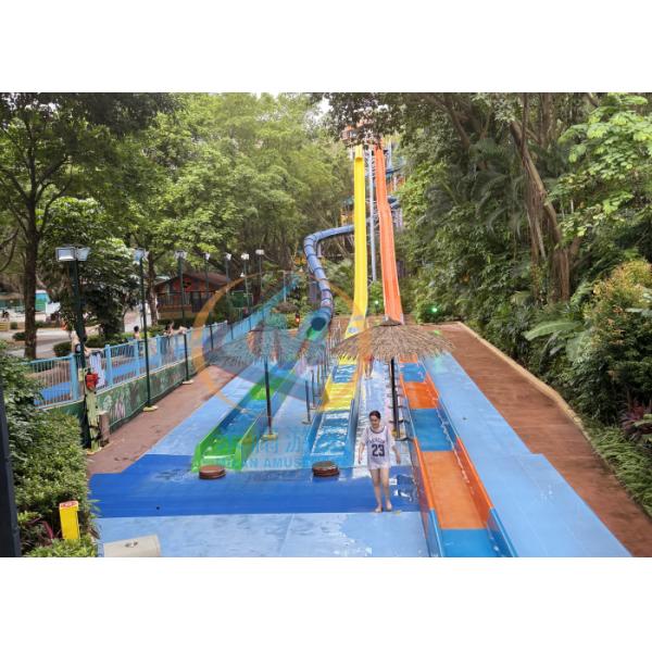 Quality Public Water Park Slide Commercial Use With Fiberglass Material for sale