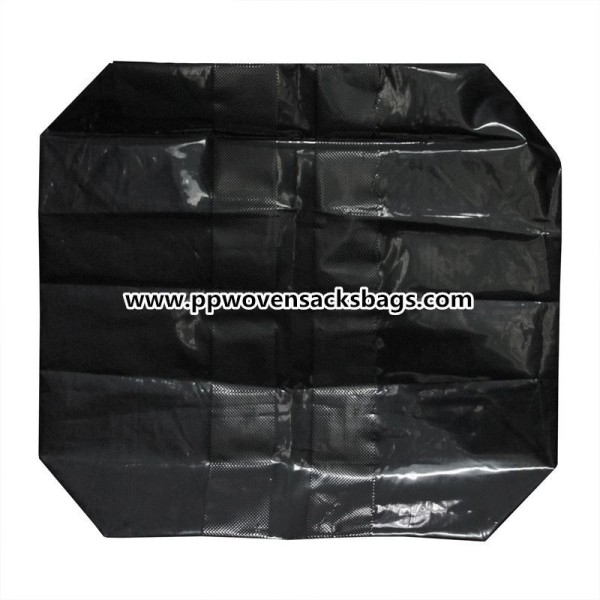 Quality Black PE Plastic Valve Sealed Bags for Packing Activated Carbon / 25kg Valve PE Sacks for sale