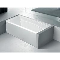 Quality Acrylic White Skirt Bathtub Without Drainer High Gloss JND-EC1584 for sale