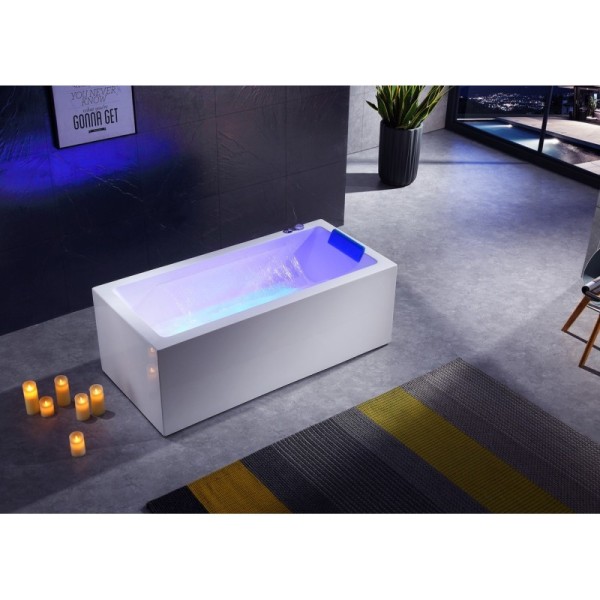 Quality Accommodating Acrylic Freestanding Single Massage Bathtub With Lumbar Support for sale