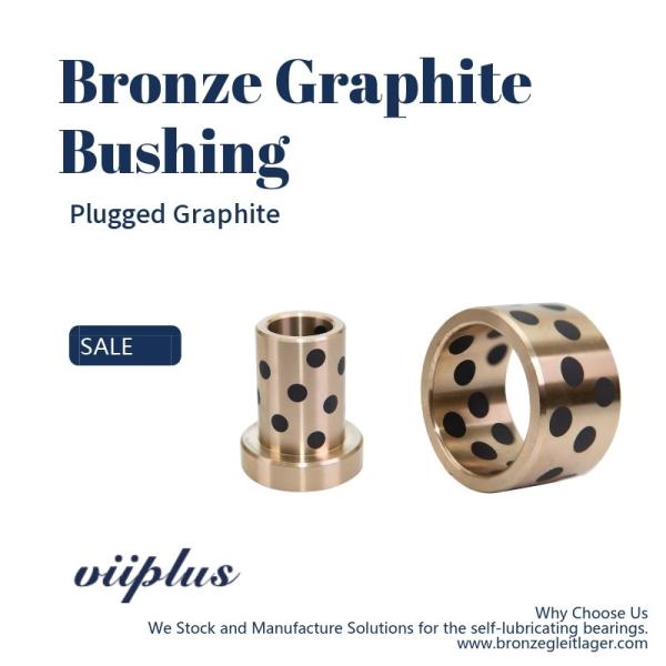 Quality SOB Customized Self Lubricating Bronze Bushing With Graphite Sleeve Flange & for sale
