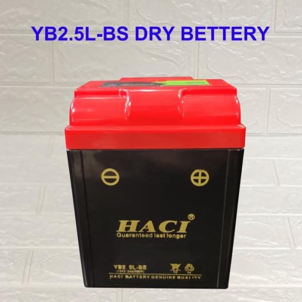 Quality YB2 Lead Acid Motorcycle Battery Black A Grade Motorcycle Spare Parts for sale
