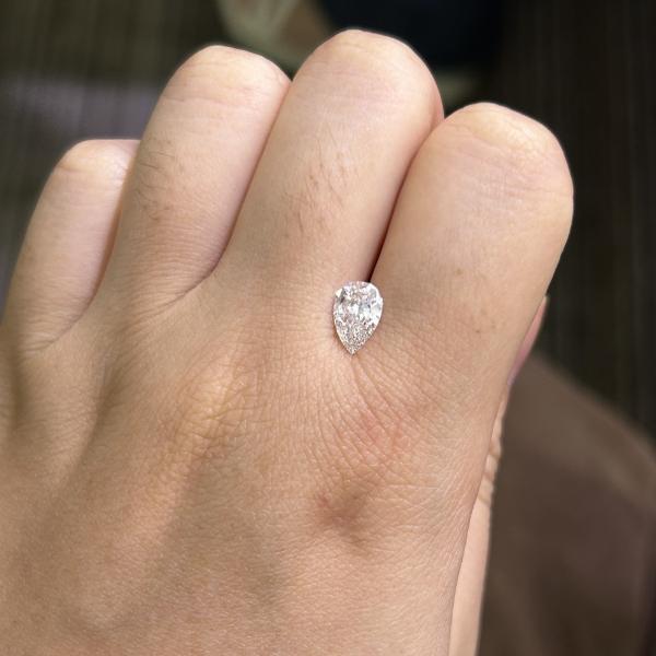 Quality 1.03 Carat E VS1 EX VG CVD Pear Shaped Lab Diamond Synthetic for sale