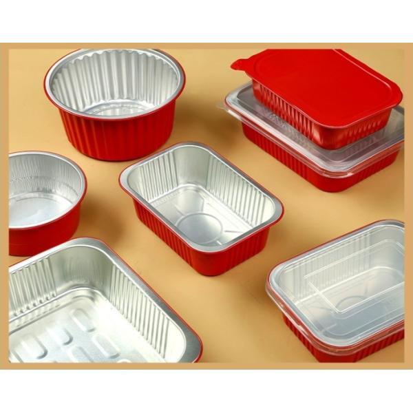 Quality PP Disposable Food Packaging Box for Chocolate Tin Foil Container Microwave Safe for sale