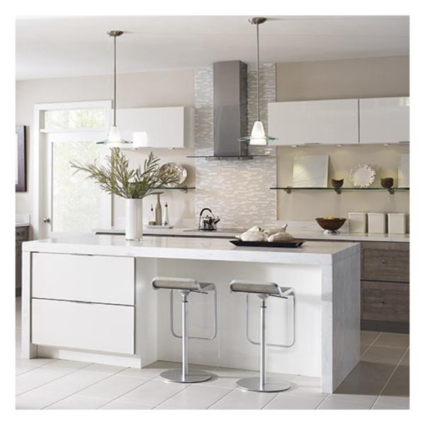 Quality Custom Modular Kitchen Cabinets with Glossy Paint-Free Design and Shaker Door for sale