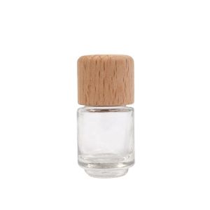 Quality Modern Beech Wood Perfume Bottle Lid Printing Logo Essential Oil Bottle Cap for sale