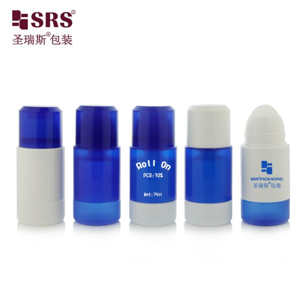 Quality RPPE 50ml 75ml Skin-Friendly Plastic Rollerball Applicators Replaceable Design for Deodorant Gel & Body Essence for sale