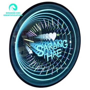 Quality Customization Abyss Neon Mirror Advertising Light Boxes for Wall-Mounted or for sale