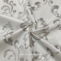 Quality SGS White Jacquard Fabric , Shrink Resistant Mattress Ticking Fabric for sale