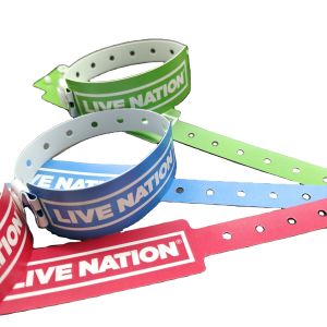 Quality Shanghai PVC Material Vinyl Wristbands For Events Wide Shape and Free Design for sale