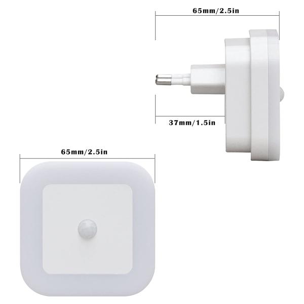 Quality 3 Modes 1W ABS 50000hours Wall Plug In Motion Sensor Light for sale