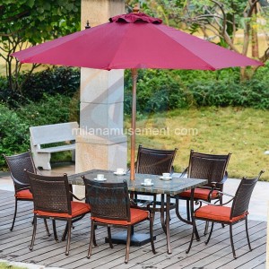 Quality Outdoor Parasol With Marble Base For Commercial Or Private Use for sale