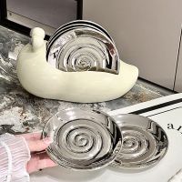 Quality Stocked Dinnerware Sets with Handpainted Ceramic Snail Dish of Kitchen for sale